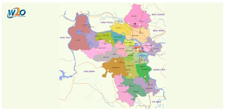 Cập nhật bản đồ miền Bắc chi tiết 25 tỉnh thành mới nhất