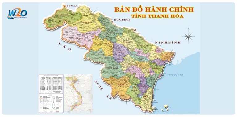 Bản đồ miền Trung và danh sách 19 tỉnh thành chi tiết