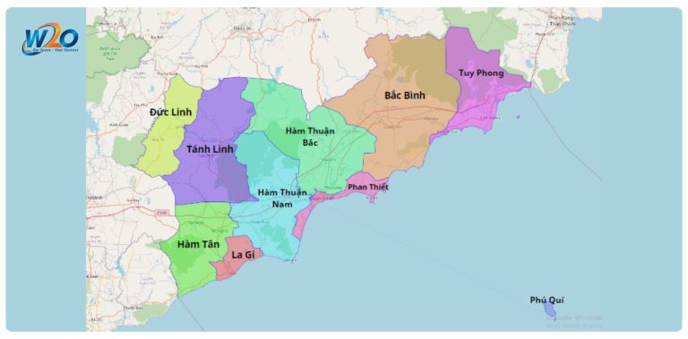 Bản đồ miền Trung và danh sách 19 tỉnh thành chi tiết